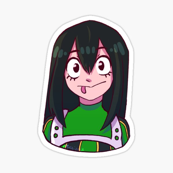 "Asui Tsuyu" Sticker for Sale by glassyskaii | Redbubble