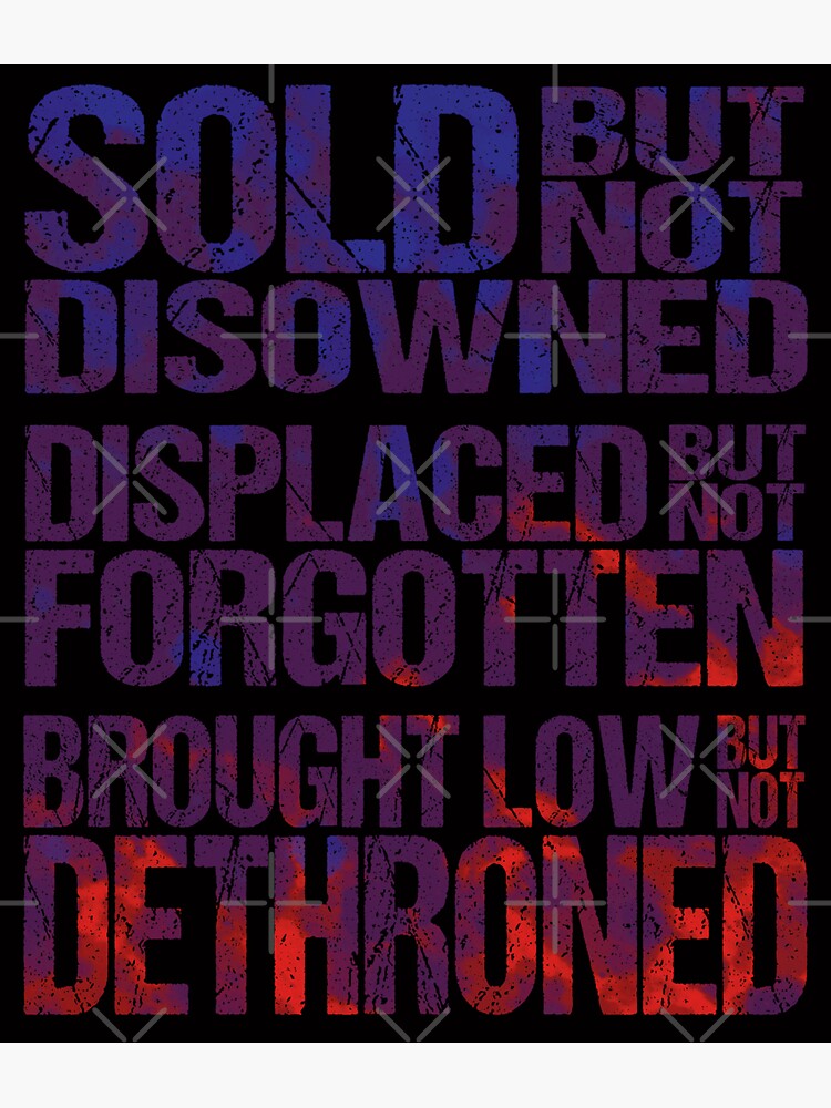 "Sold But Not Disowned, Hebrew, Israelite" Sticker for Sale by Yachad ...