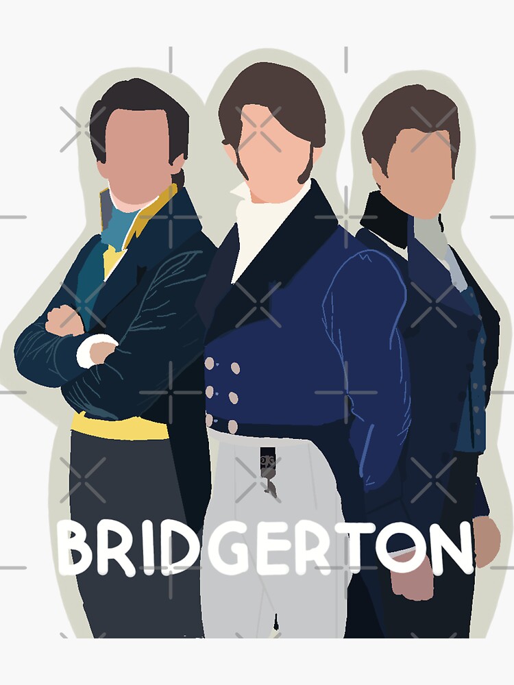 "Bridgerton Men " Sticker for Sale by Omensch | Redbubble