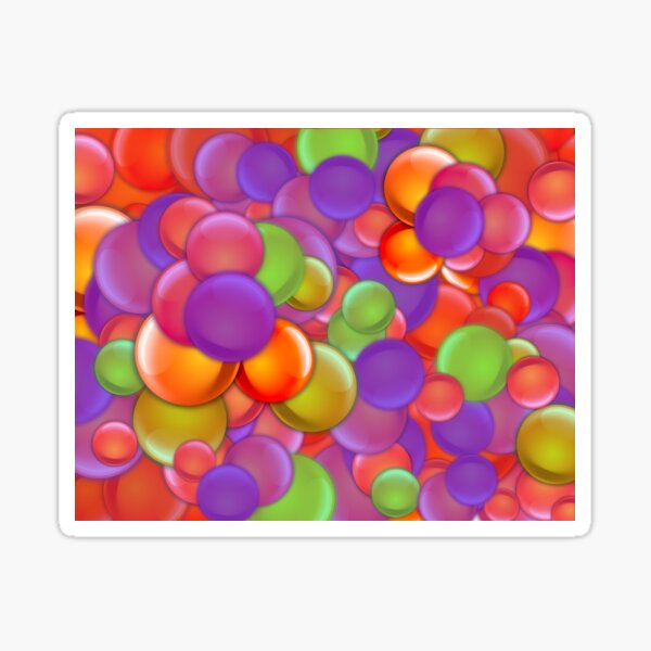 "Field of colorful orbs" Sticker for Sale by 70-80-90 | Redbubble