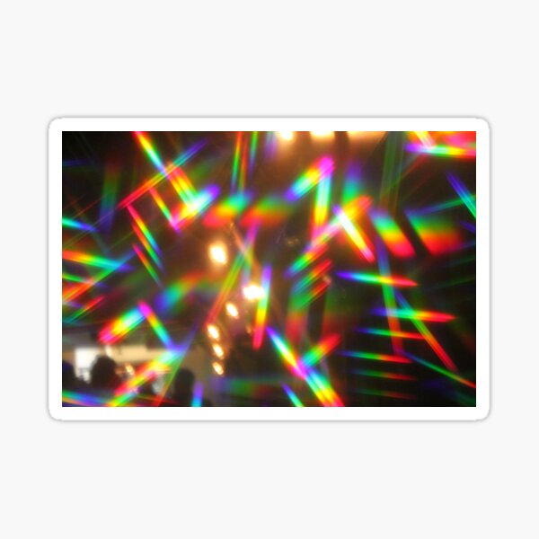 "prism holographic laser beam rainbow kaleidoscope " Sticker for Sale ...