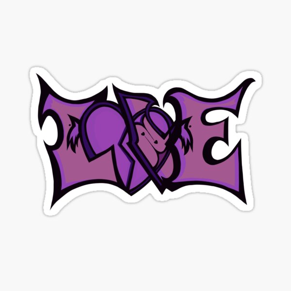 "Love (Light Purple) " Sticker for Sale by Mxshlee | Redbubble