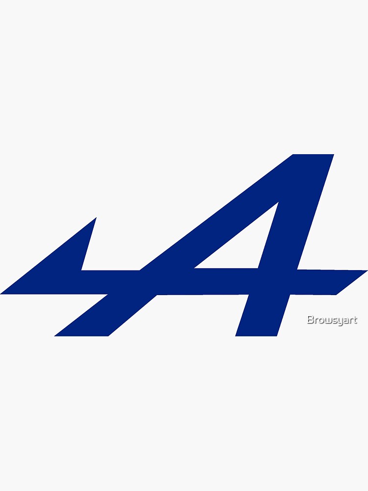 "alpine design logo alpine F1 team " Sticker for Sale by Browsyart ...