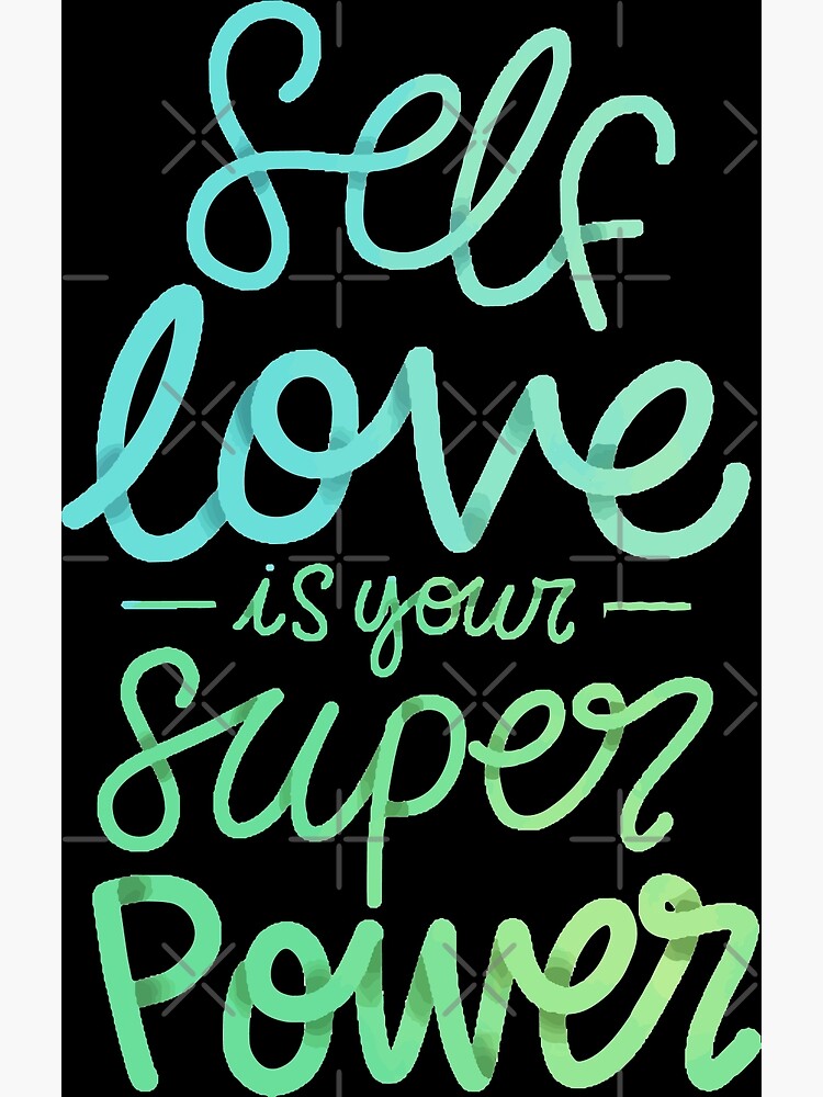 Póster «Self Love es tu Super Power Lettering Quote Design | Amor ...