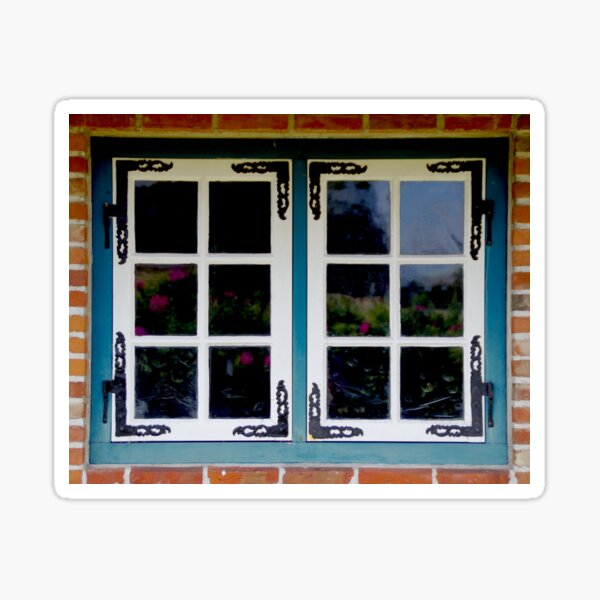 "Old window frames" Sticker for Sale by Treemonk | Redbubble