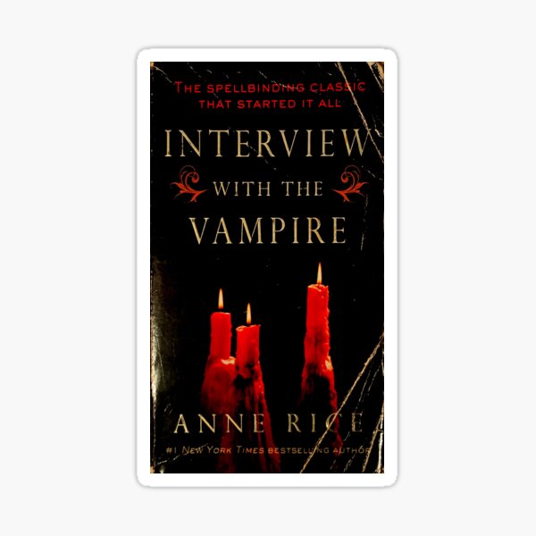 "Interview With The vampire 2009 mass market book cover art" Sticker ...