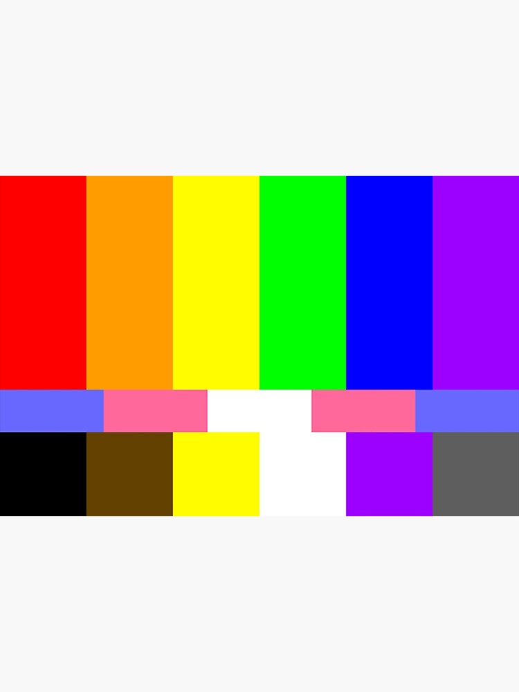 Lámina metálica «Barras de color de televisión de definición estándar ...