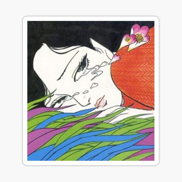 "crying in flower" Sticker for Sale by summerwar37 | Redbubble