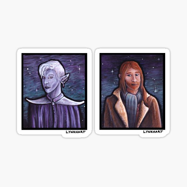 "Essek and Caleb" Sticker for Sale by Lynkhart | Redbubble