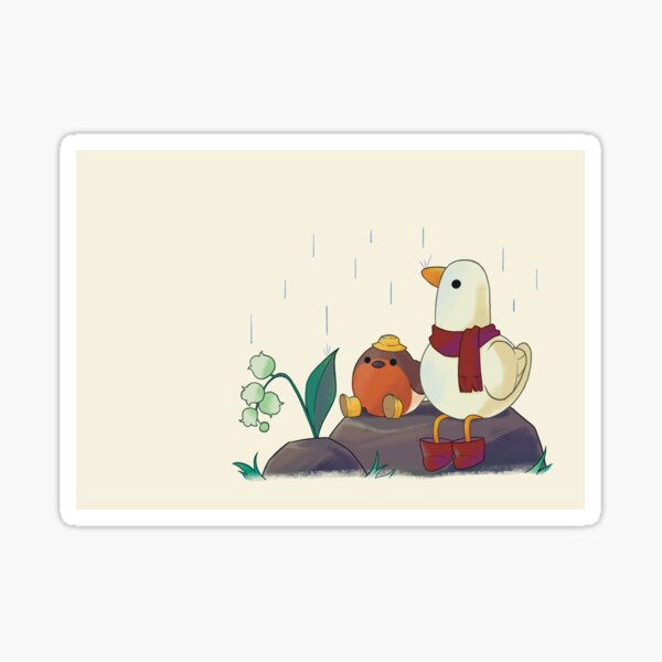 "Robin and Gooseberry" Sticker for Sale by Robun | Redbubble