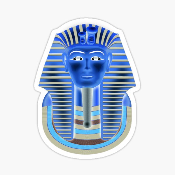 "tutankhamun king blue" Sticker for Sale by E-art5 | Redbubble