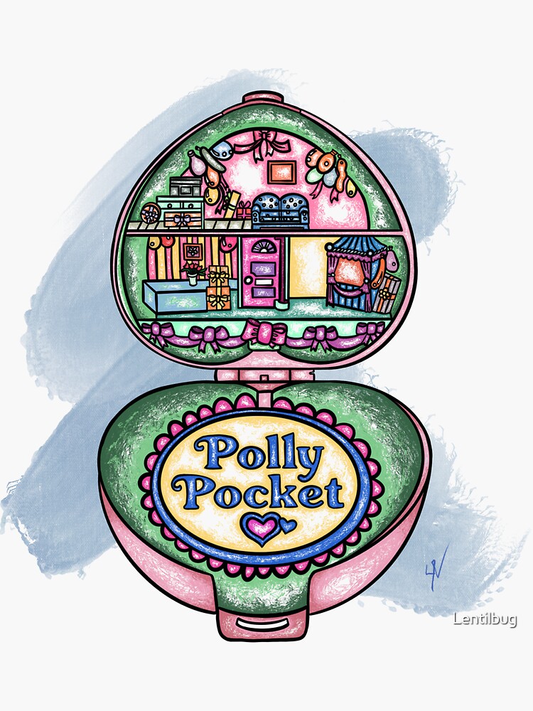 "Polly Pocket Party" Sticker for Sale by Lentilbug | Redbubble