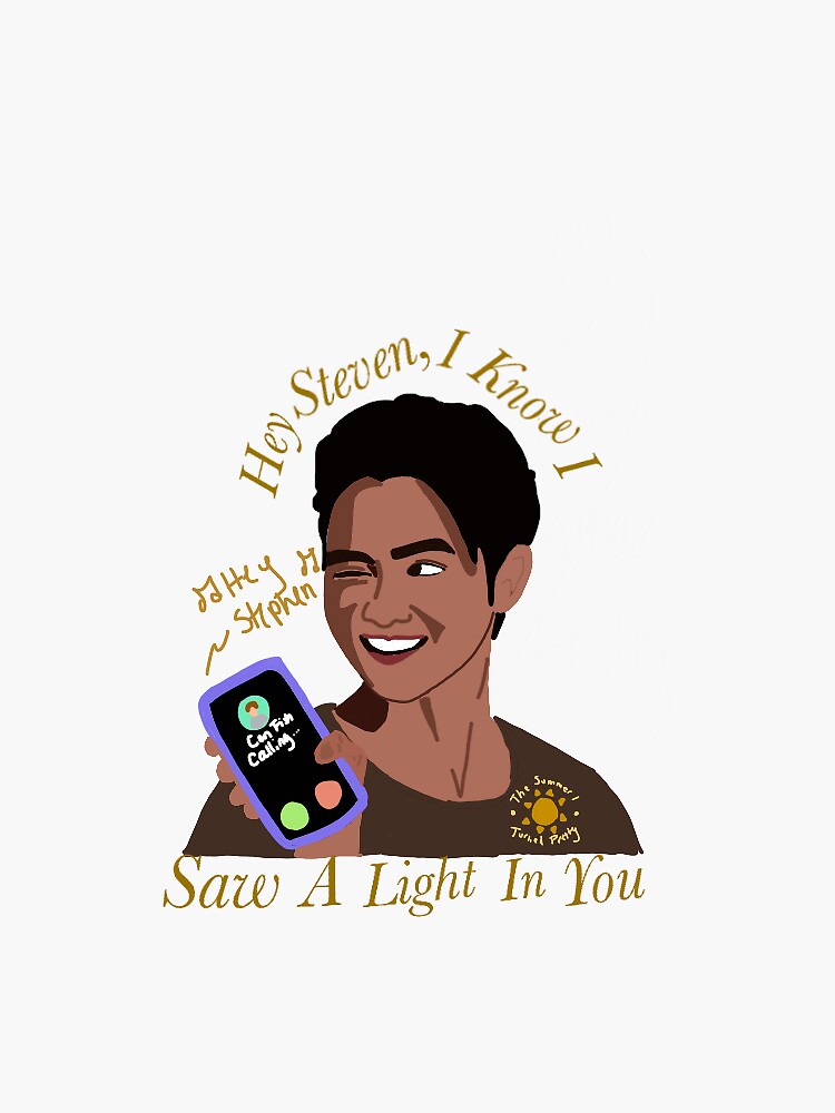 "Hey Stephen X Steven Conklin" Sticker for Sale by Patrice-Creates ...