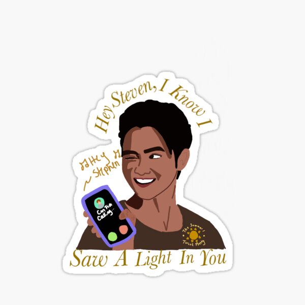 "Hey Stephen X Steven Conklin" Sticker for Sale by Patrice-Creates ...