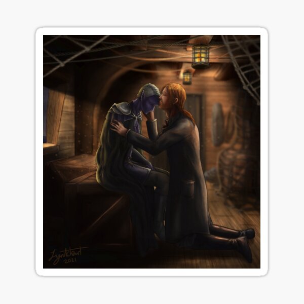 "The Confession" Sticker for Sale by Lynkhart | Redbubble