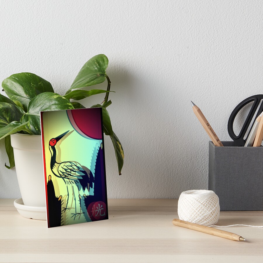 "Go-Stop 고스톱 Jan 송학 Bright (광; gwang)" Art Board Print for Sale by ...