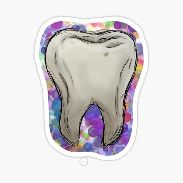 "Sweet tooth" Sticker for Sale by DyesAwesomeShop | Redbubble