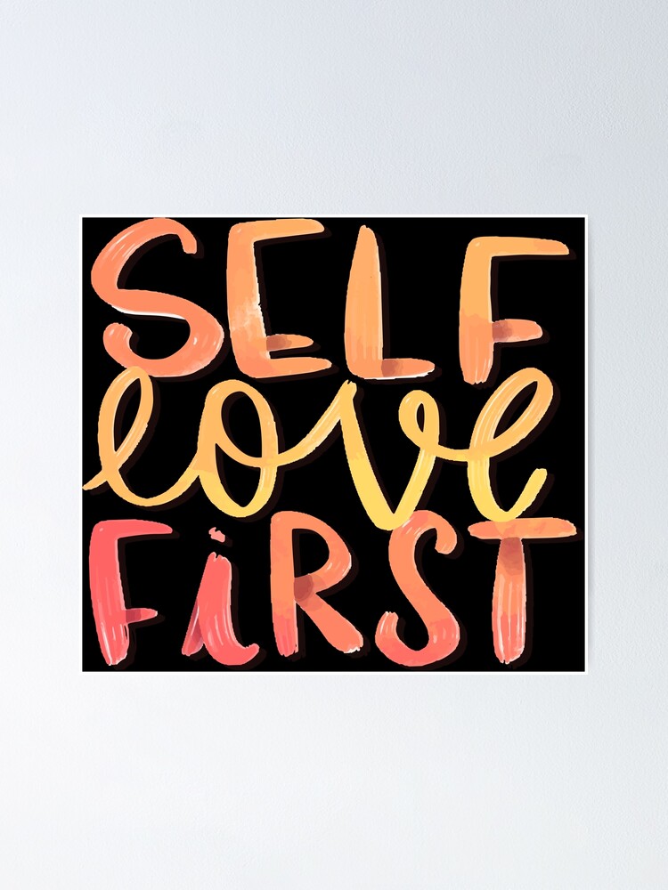"Self Love FIrst Lettering Design | Self Love | Self Love Quotes | Cute ...