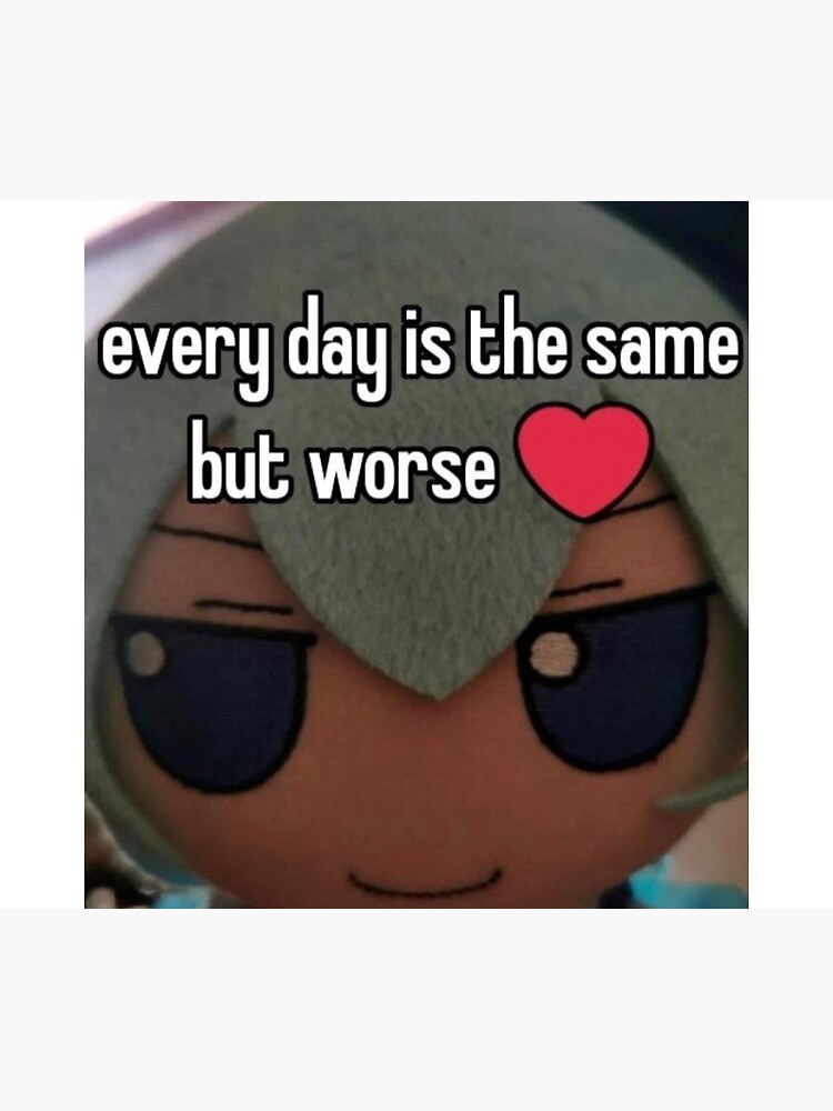 "Every day is the same but worse Cirno Touhou Fumo Meme" Throw Blanket ...