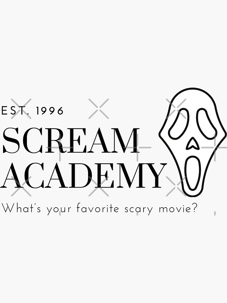 "Scream School" Sticker for Sale by starsadil | Redbubble