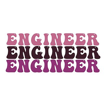 "Engineer girly" Sticker for Sale by oliviarosegreen | Redbubble