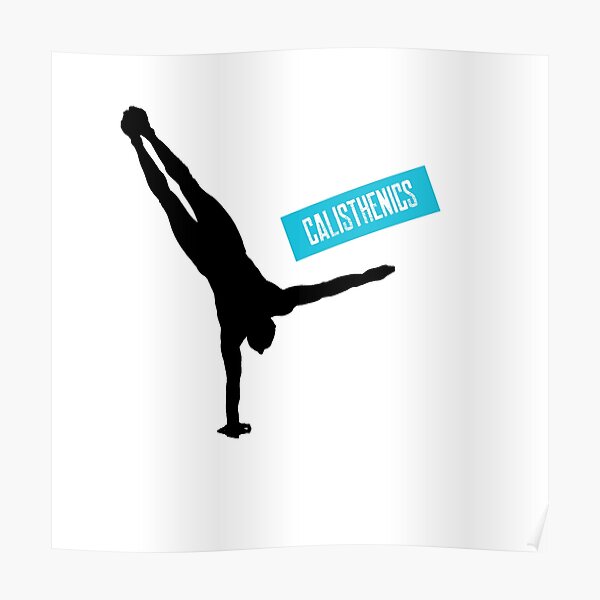 "Calisthenics Street Workout One Handed Handstand" Poster for Sale by ...