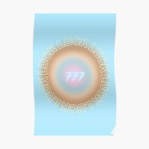 "777 - Angel Numbers - Luck" Poster for Sale by energyprints | Redbubble