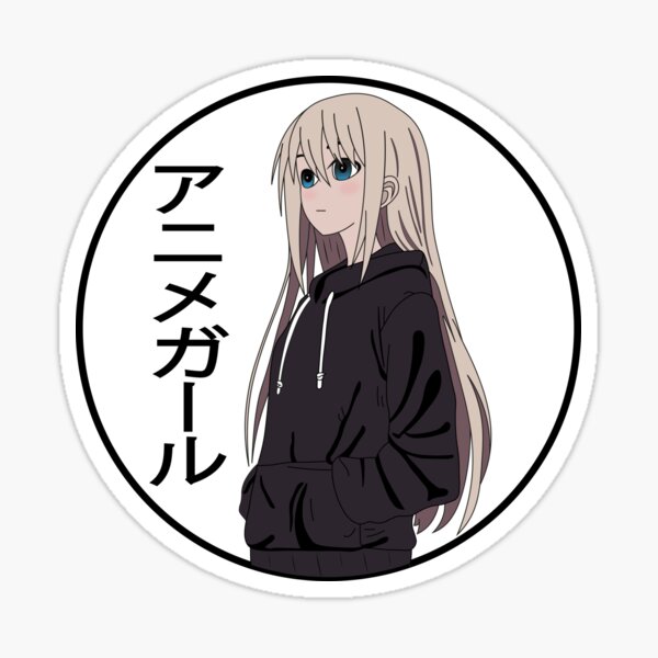 "Anime Girl #2" Sticker for Sale by RevivalGraphic | Redbubble