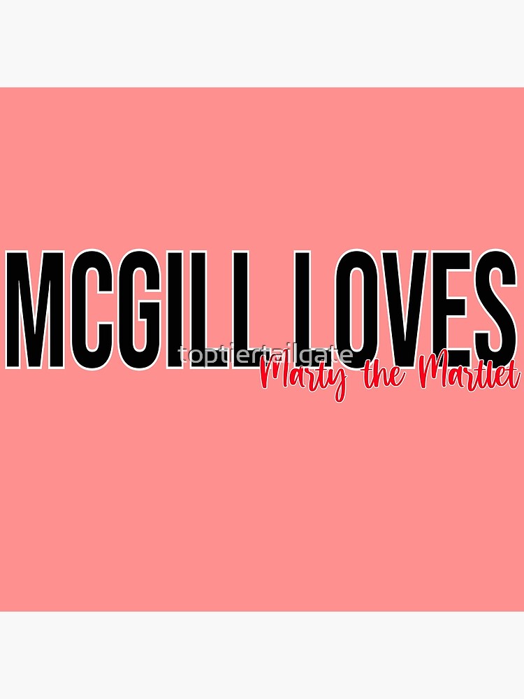 "McGill University " Poster for Sale by toptiertailgate | Redbubble