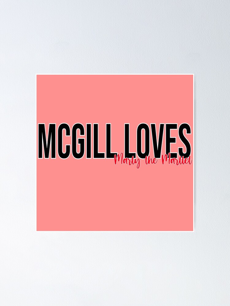 "McGill University " Poster for Sale by toptiertailgate | Redbubble