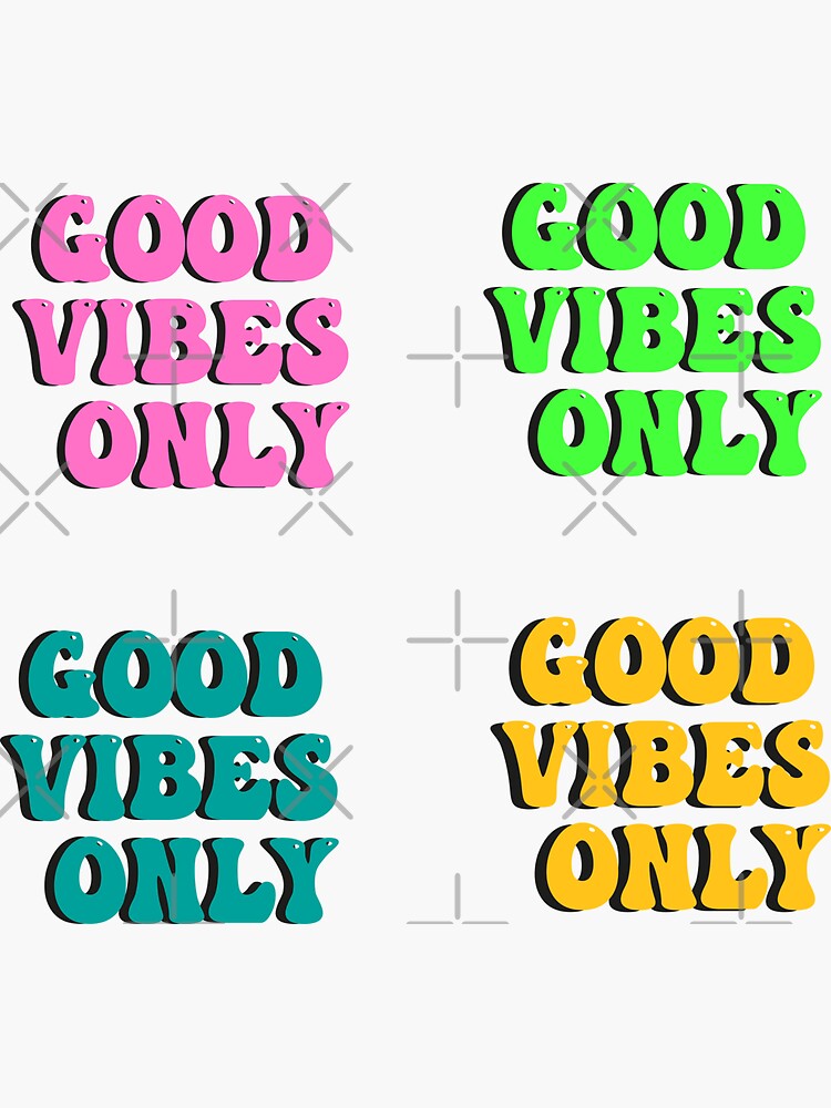 "Good Vibes Sticker Pack" Sticker for Sale by ArtCreativeSACB | Redbubble