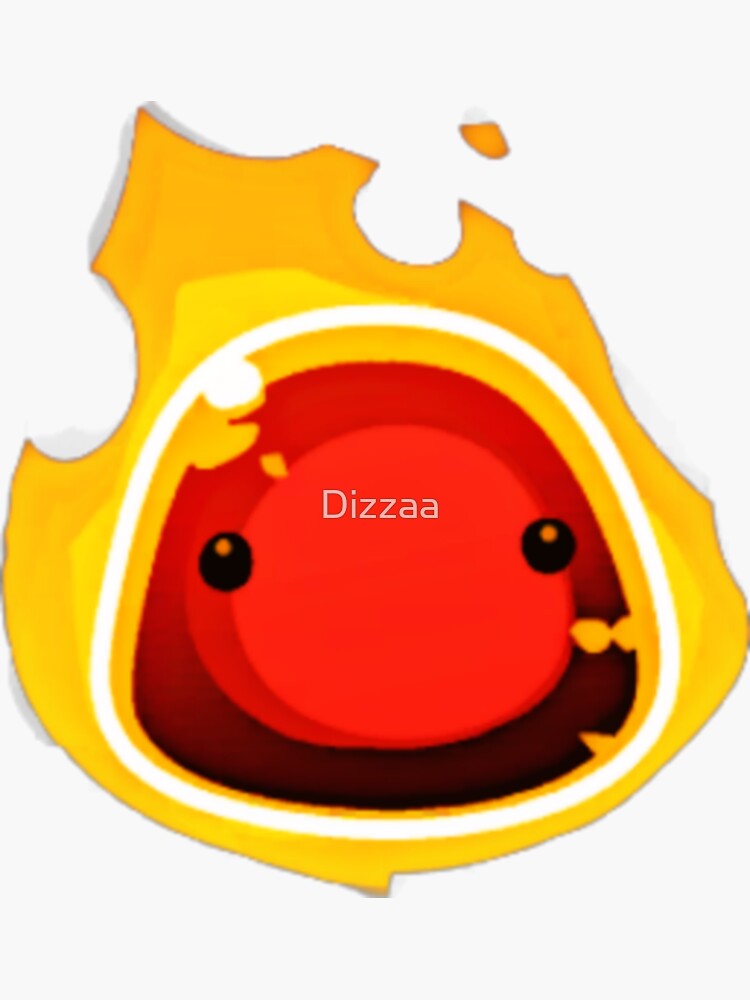 "Fire Slime Slime Rancher" Sticker for Sale by Dizzaa | Redbubble