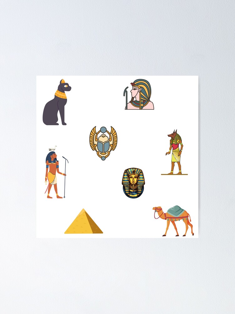 Póster «Historia del Antiguo Egipto Ilustraciones mixtas» de silviaol ...