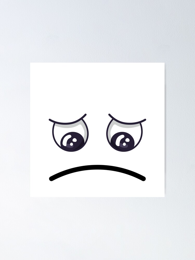 "Sad face | sad feelings | sadness" Poster for Sale by IQR-Design ...