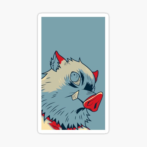 "Inosuke (kimetsu no yaiba)" Sticker for Sale by InsideRift | Redbubble