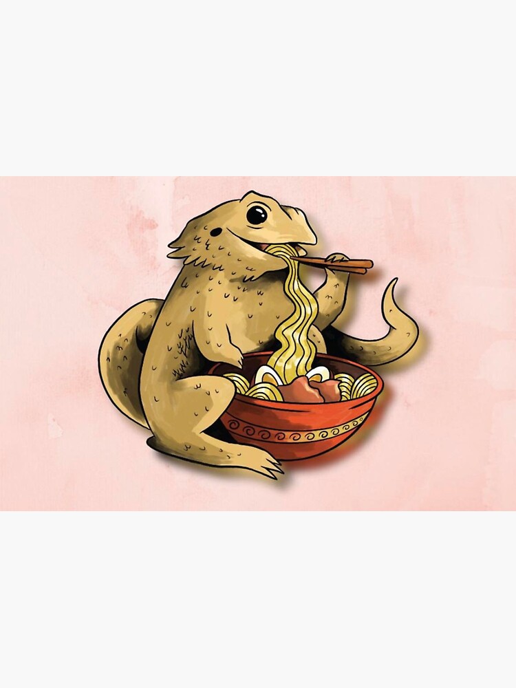 "cute pasta eating dragon " Sticker for Sale by HowlingClothing | Redbubble