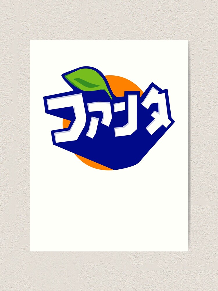 "Japanese Fanta logo" Art Print for Sale by JerrodKohler | Redbubble