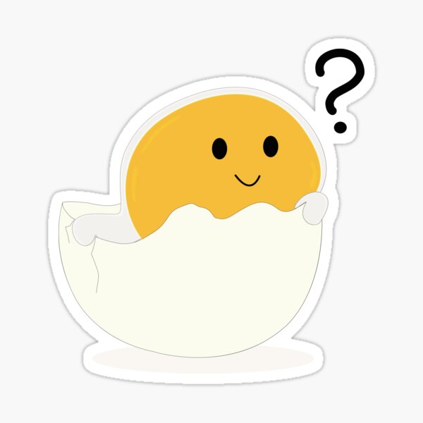 "Concern What The Egg" Sticker for Sale by LaartStudio | Redbubble
