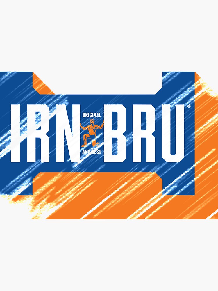 "Black Scratched Irn-Bru" Sticker for Sale by JerrodKohler | Redbubble