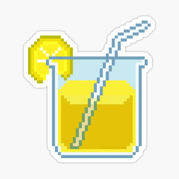 "Pixel Lemonade" Sticker for Sale by msmarymercury | Redbubble