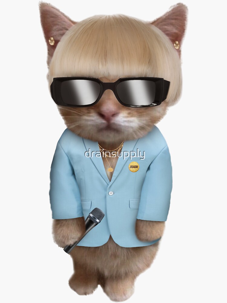 "Igor Kitty " Sticker for Sale by drainsupply | Redbubble