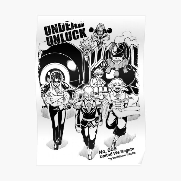 "UNDEAD UNLUCK" Poster for Sale by hayashidaakira | Redbubble