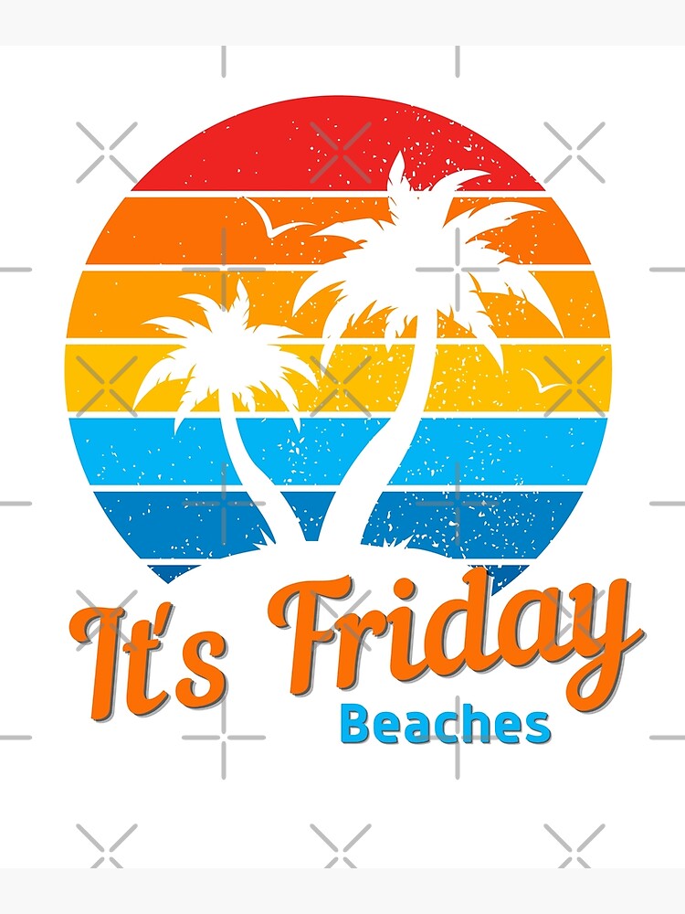 "It's Friday Beaches- Vintage Tropical Sunset, Beach Love The Summer ...