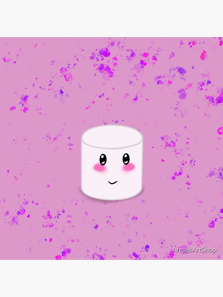 "Cute Marshmallow " Sticker for Sale by AngelsArtShop | Redbubble