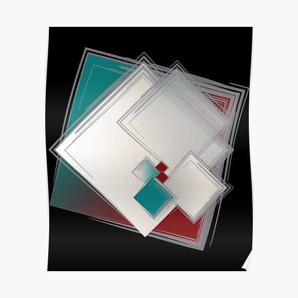 "Playful Fibonacci squares" Poster for Sale by MollieCooper98 | Redbubble