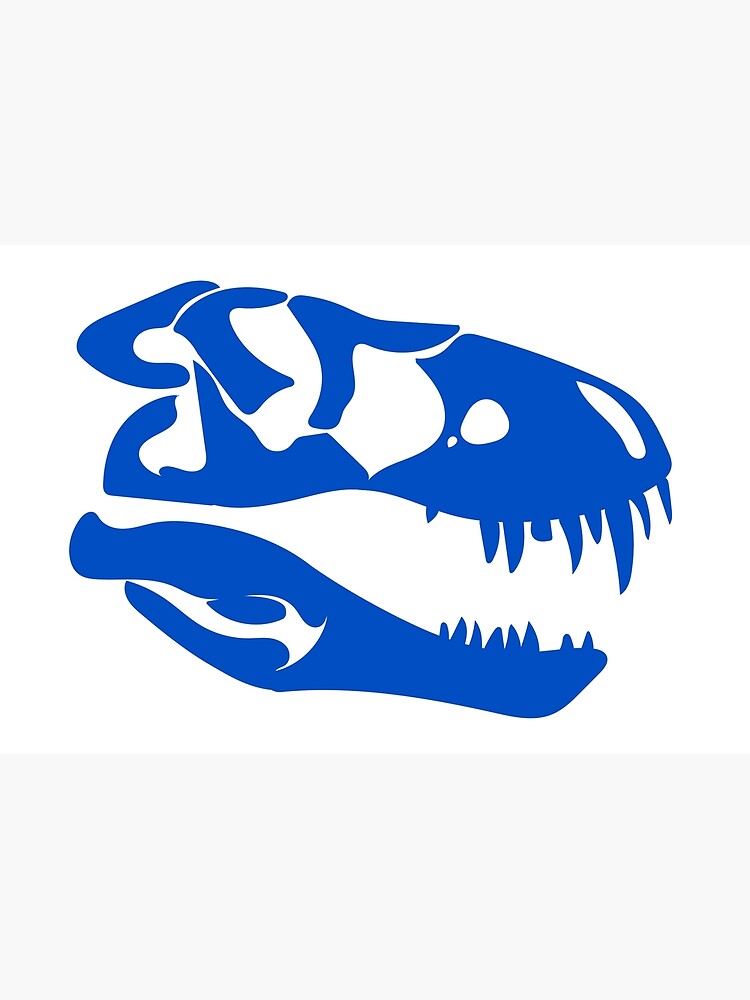 "Blue T-Rex Skull / Blue Tyrannosaurus Rex Skull" Poster for Sale by ...