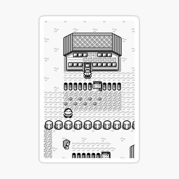 "Pokemon Gameboy In Game Screen" Sticker by JoshiexJames | Redbubble