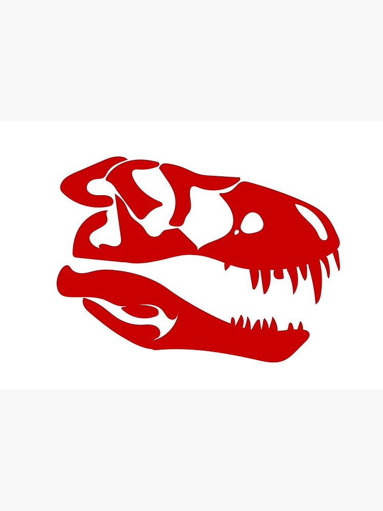 "Red T-Rex Skull / Red Tyrannosaurus Rex Skull " Poster for Sale by ...