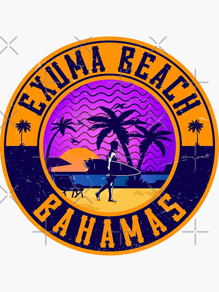 "Exuma Island Bahamas beach" Sticker for Sale by MZTDesign | Redbubble