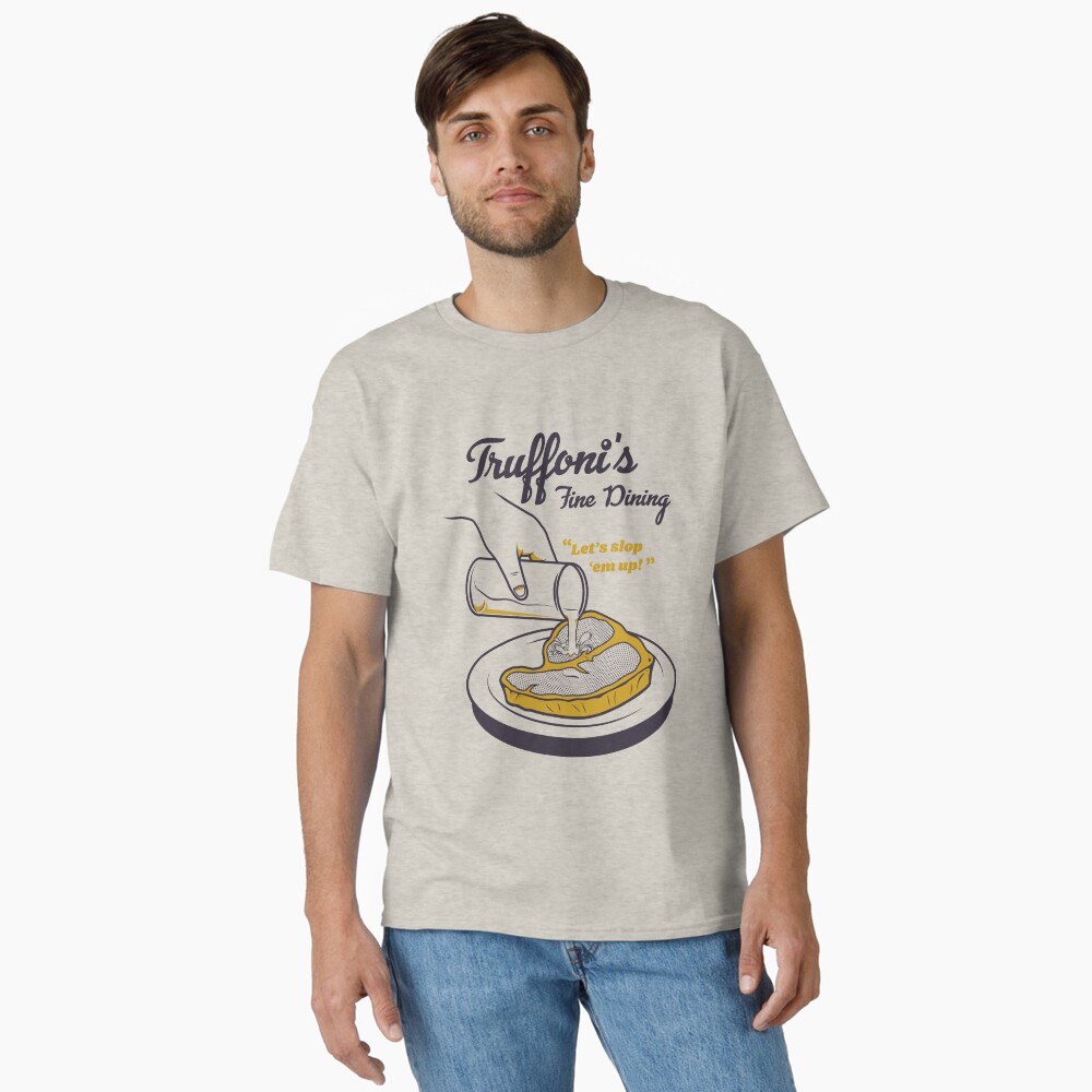 "Sloppy Steaks at Truffoni's" Essential T-Shirt for Sale by ...